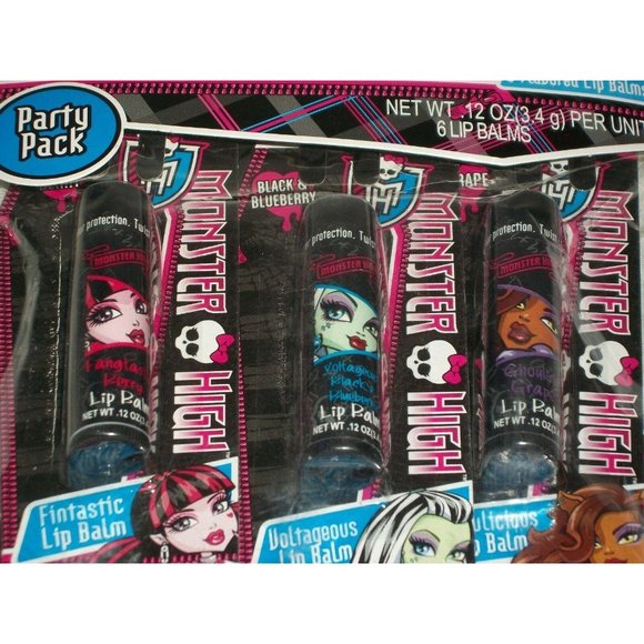 Lotta Luv | Makeup | Monster High Flavored Lip Balm Set 6 Mango Cherry Grape Berry Blueberry ...